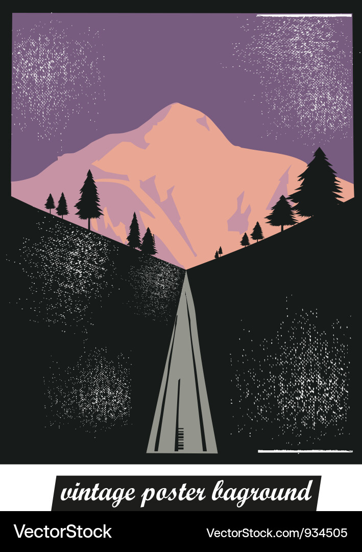 Vintage poster background Royalty Free Vector Image