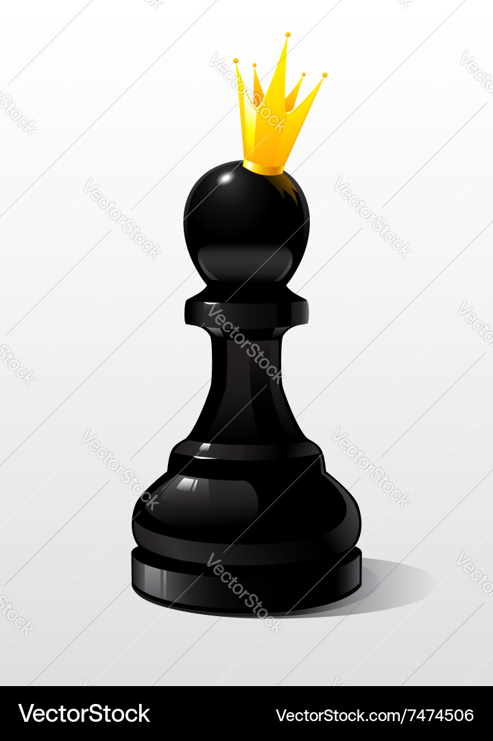 Chess piece pawn Royalty Free Vector Image - VectorStock