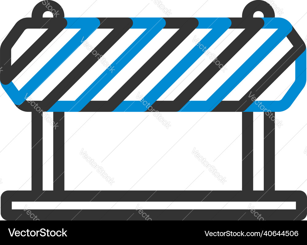 Icon of construction fence Royalty Free Vector Image