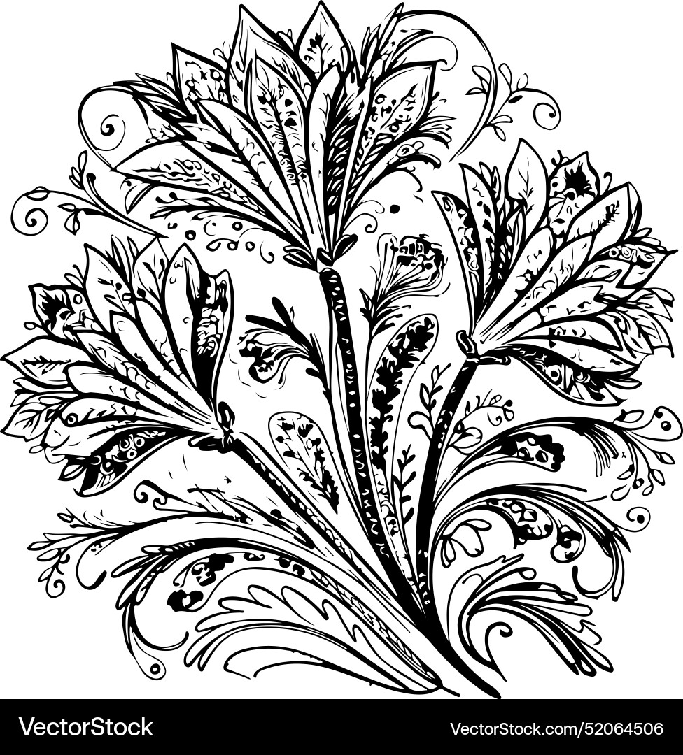 Luxury-flower-designs Royalty Free Vector Image