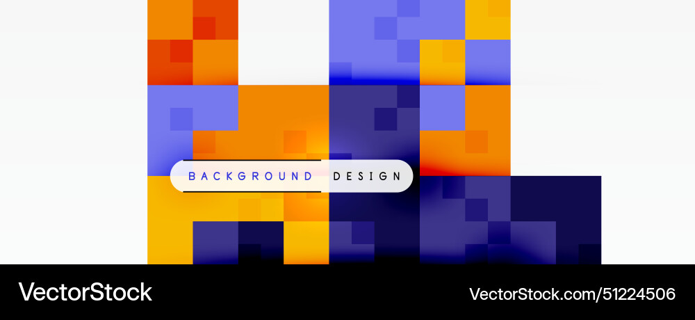 Symmetrical pattern of colorful rectangles in Vector Image