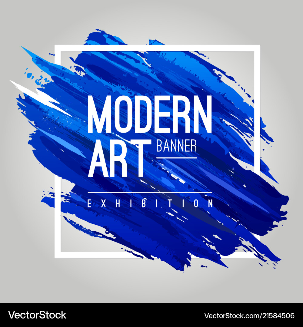 Watercolor background banner abstract paint Vector Image