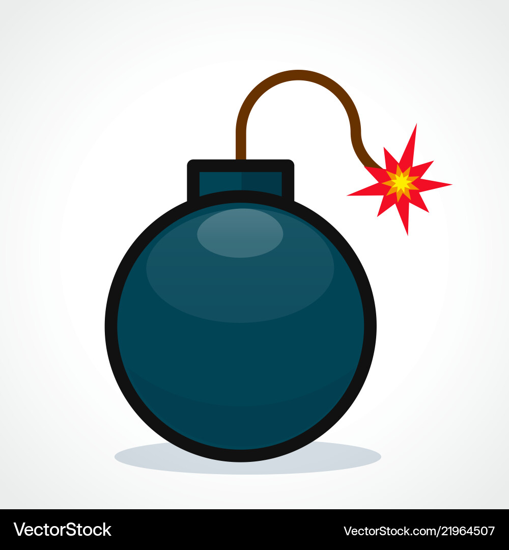 Cartoon Bomb Icon Royalty Free Vector Image - VectorStock