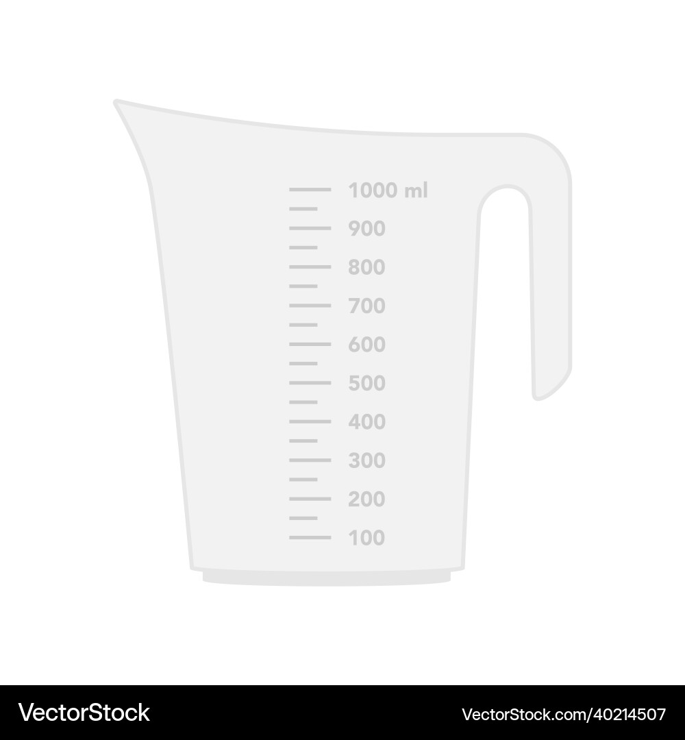 Empty Measuring Cup - Kitchenware Royalty Free Vector Image