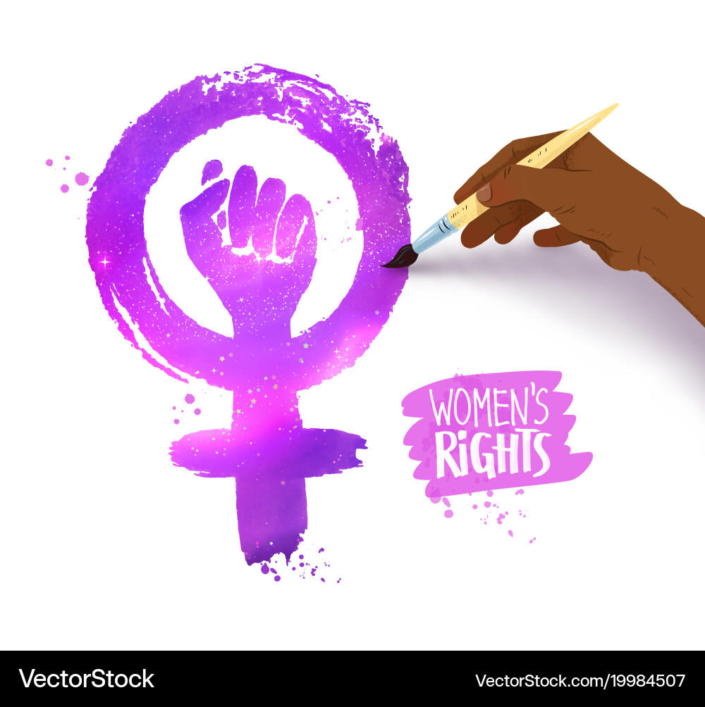 Feminist Protest Symbol Royalty Free Vector Image