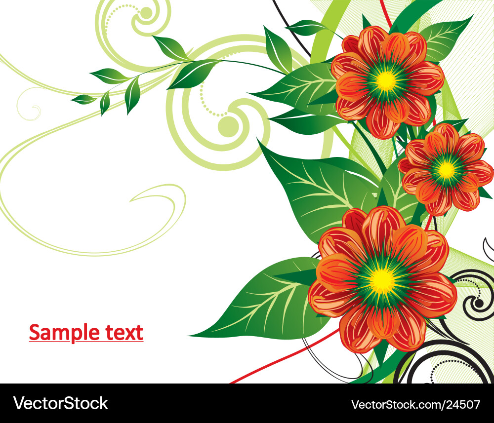 Floral background Royalty Free Vector Image - VectorStock