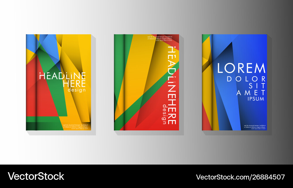 Gradient minimal geometric pattern design Vector Image