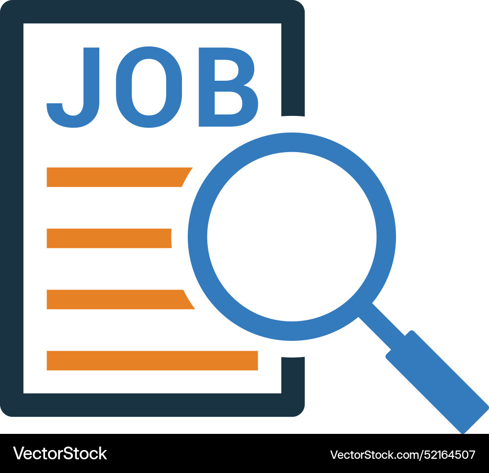 Job seeking icon Royalty Free Vector Image - VectorStock