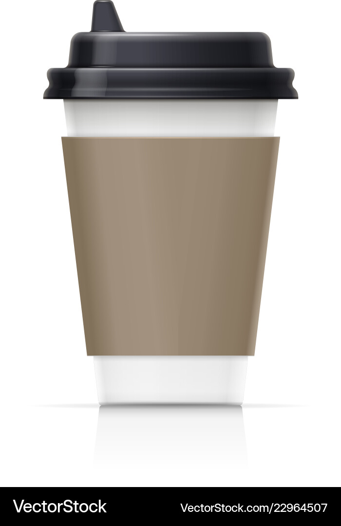 Paper cup for fast-food drink Royalty Free Vector Image