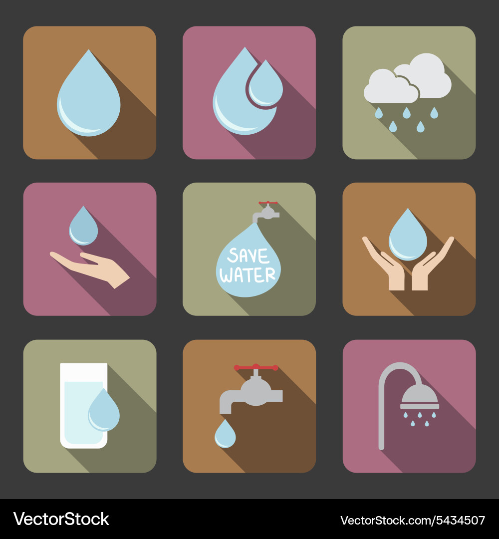 Wasser Icon Lizenzfreies Vektorbild - VectorStock