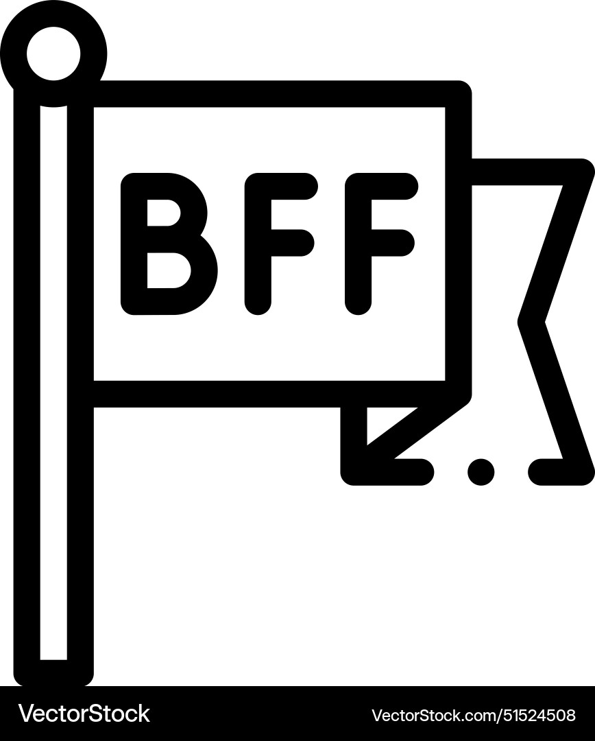 Best friends icon thin linear style design Vector Image