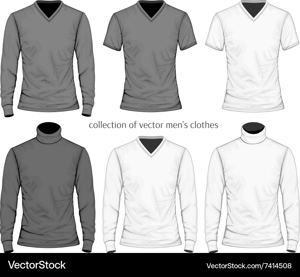 Collection of men clothes Royalty Free Vector Image