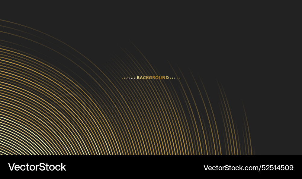 Abstract gold color warped diagonal striped Vector Image