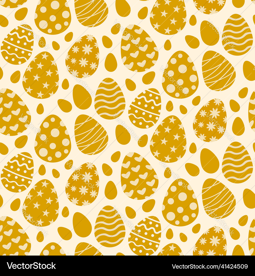 Easter eggs pattern Royalty Free Vector Image - VectorStock