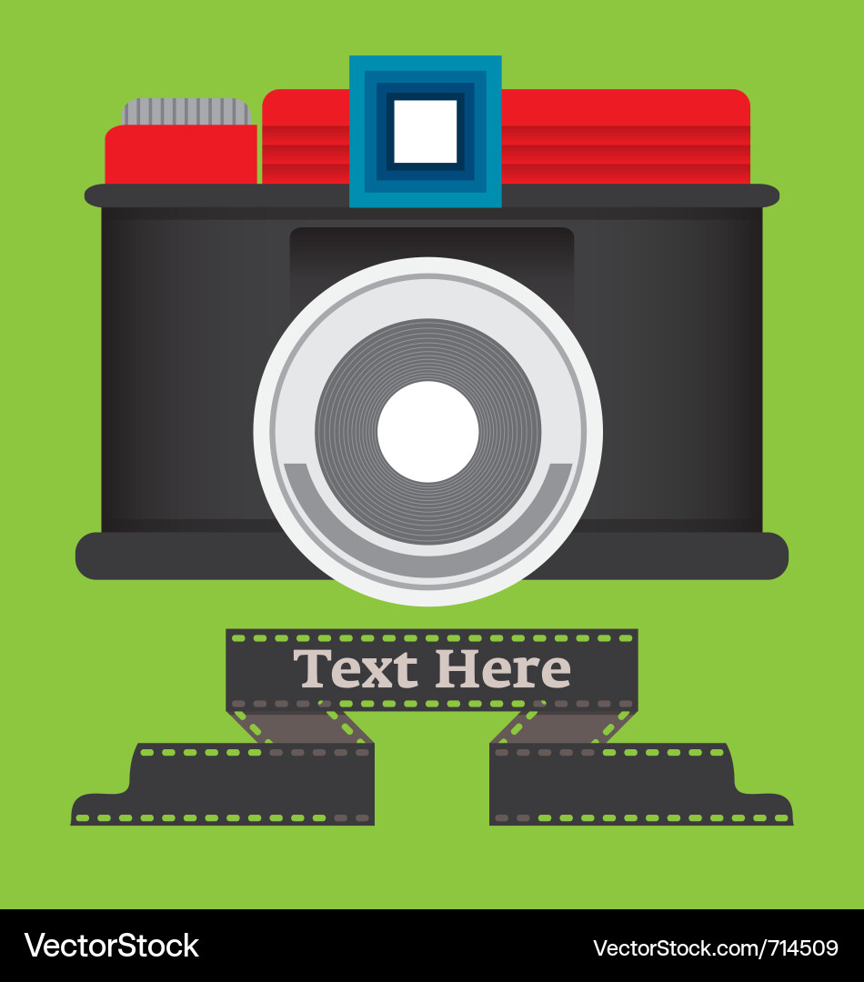 Old camera Royalty Free Vector Image - VectorStock