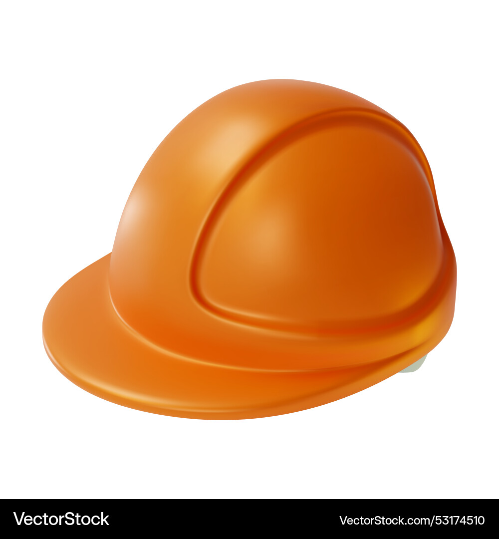 3d builder helmet construction and repair concept Vector Image