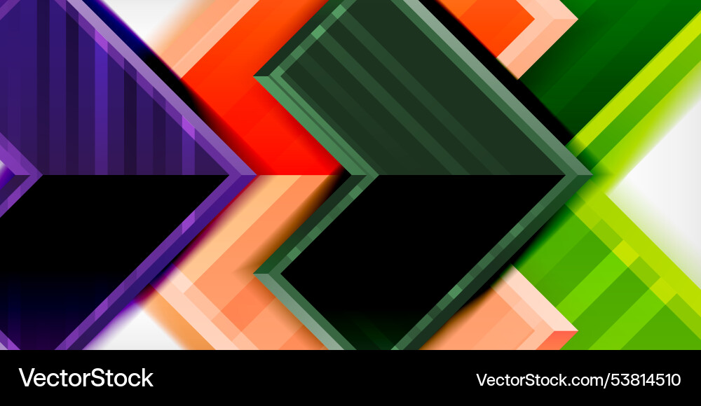 Arrow geometric abstract background – Royalty-Free Vector | VectorStock