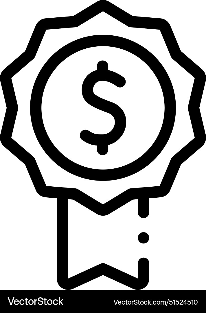 Best price icon thin linear style design isolated Vector Image