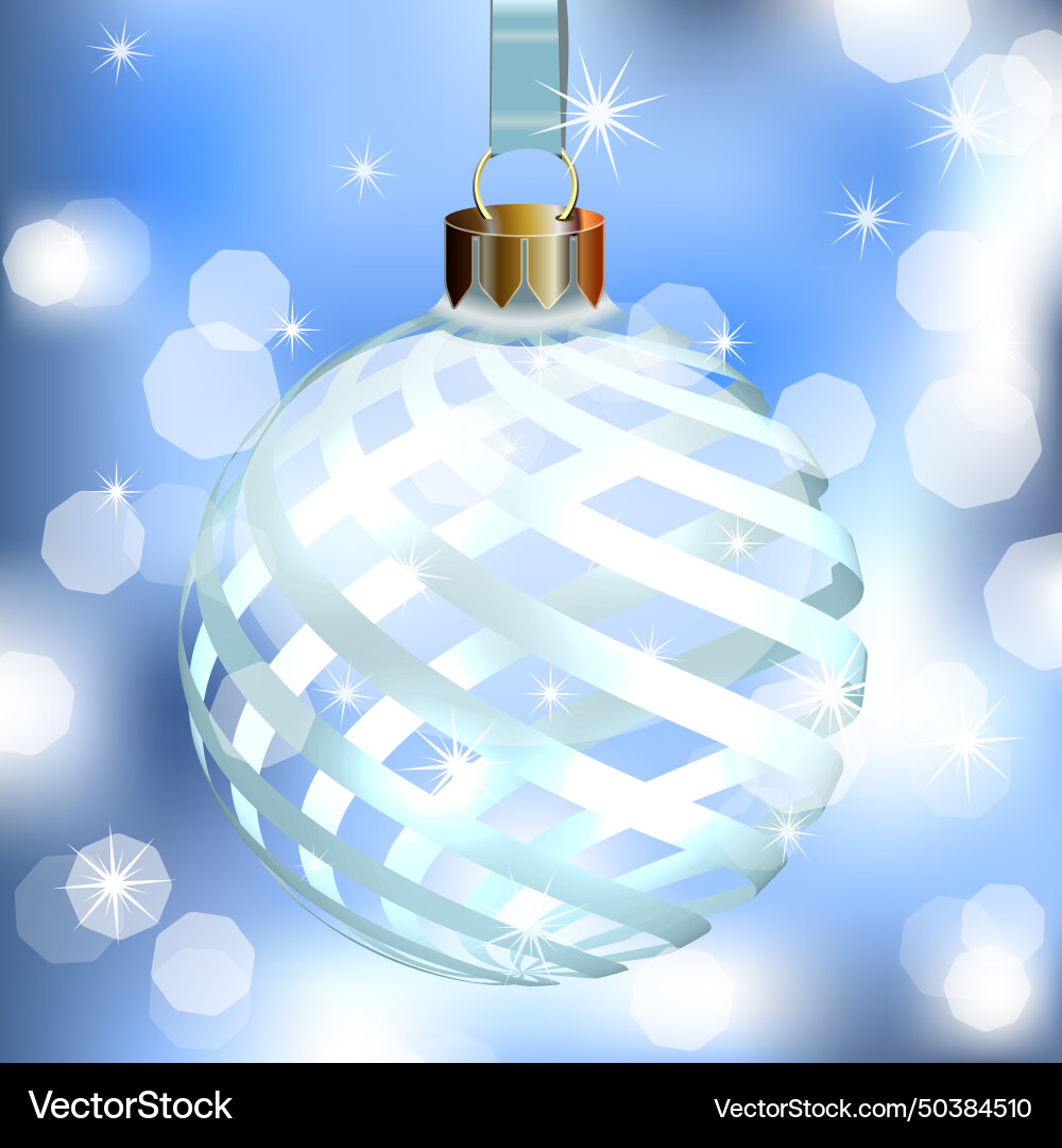 Christmas ball Royalty Free Vector Image - VectorStock