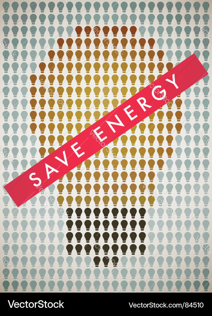 Save energy Royalty Free Vector Image - VectorStock