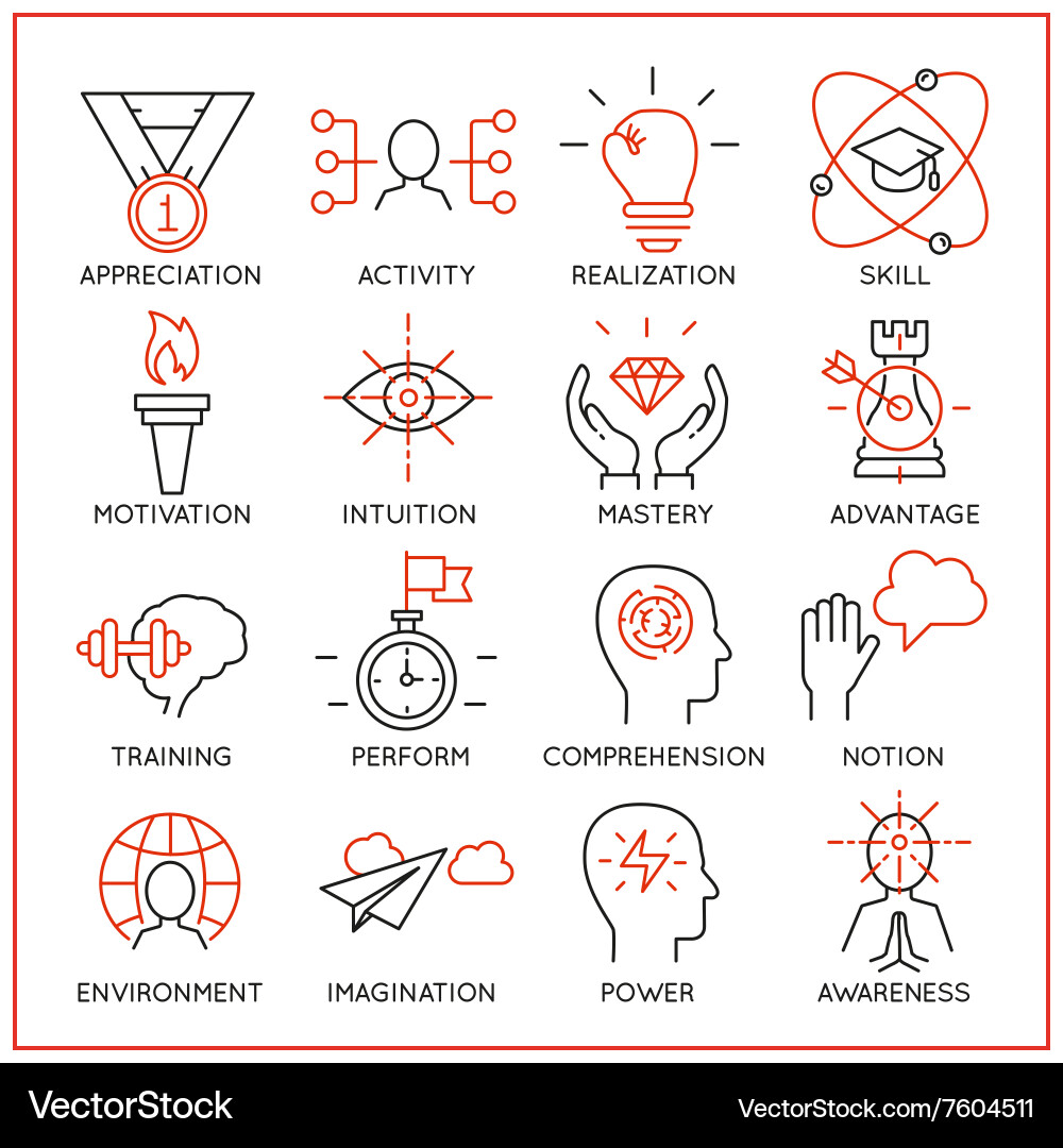 Human Resource Management Icons - Set Royalty Free Vector