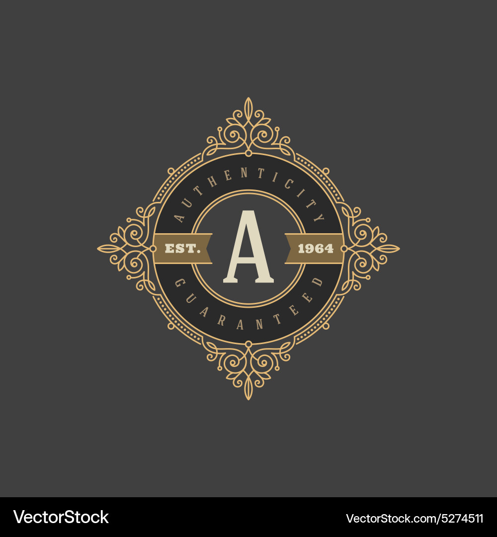 Monogram logo Royalty Free Vector Image - VectorStock