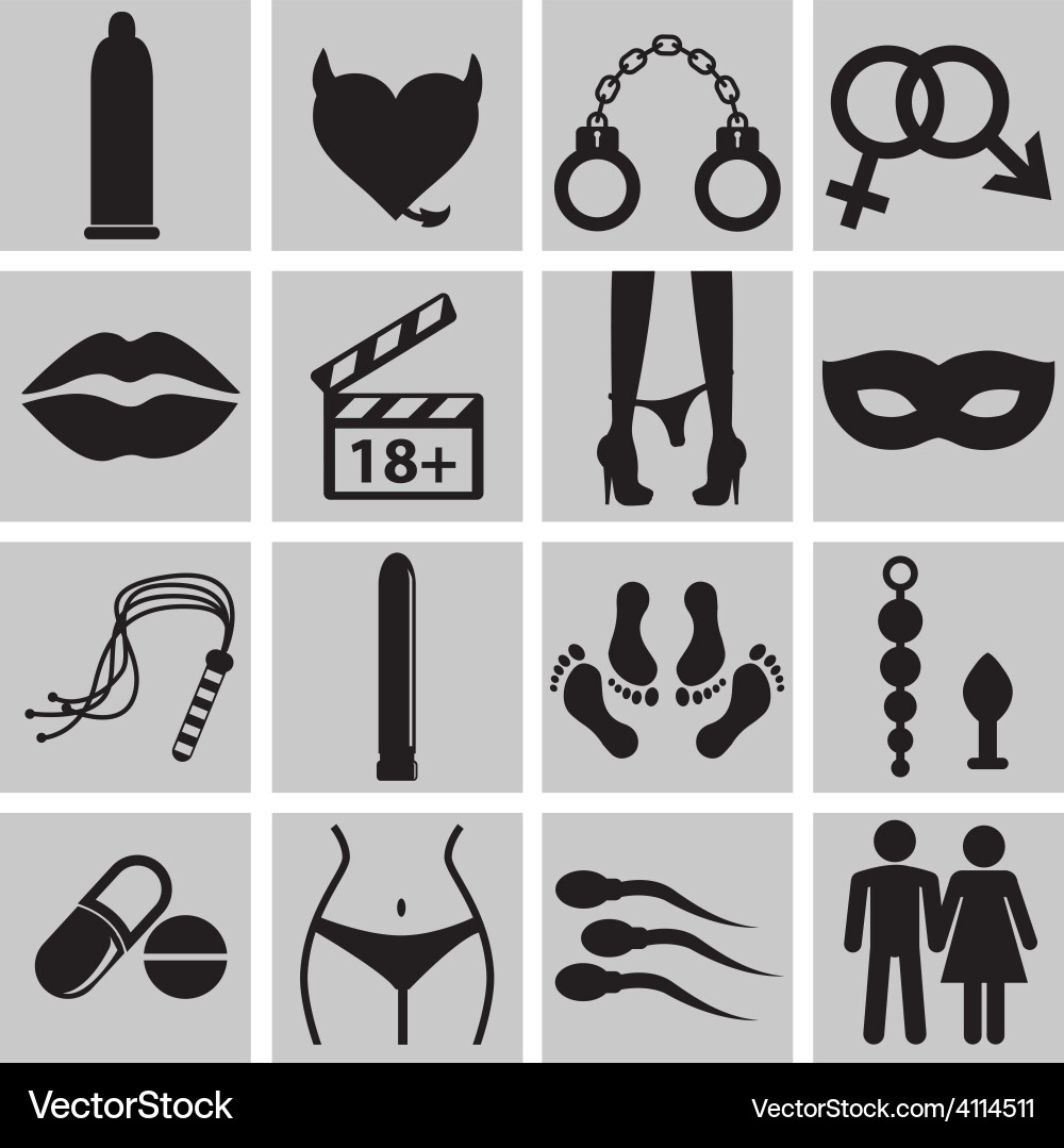 Sex Icons Royalty Free Vector Image Vectorstock