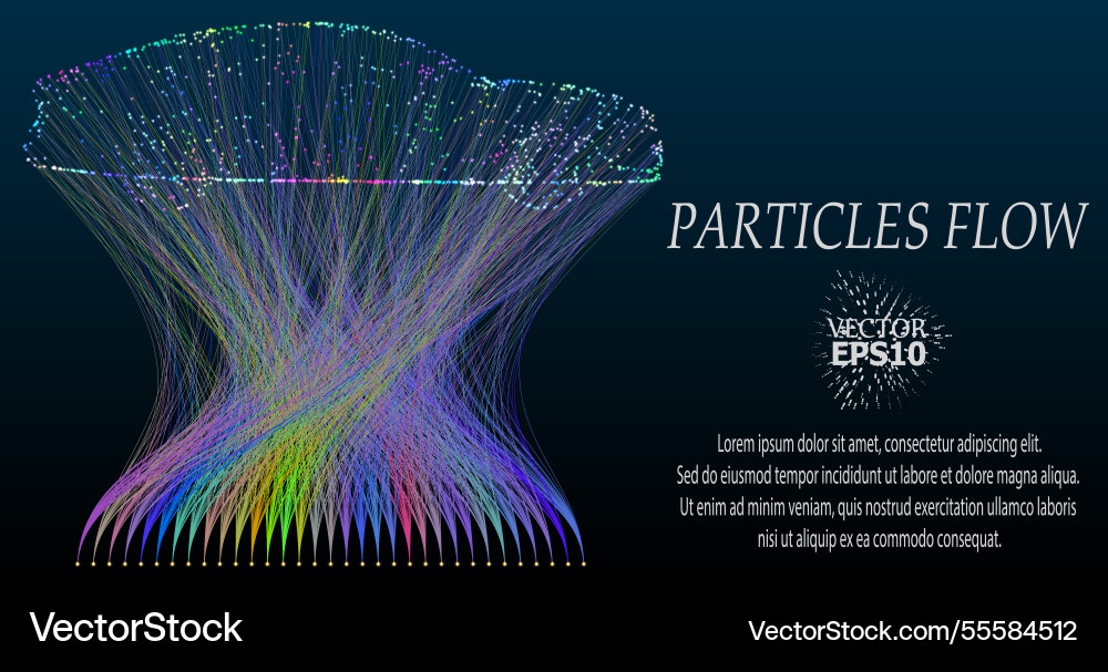 Abstract visualization of neural Royalty Free Vector Image