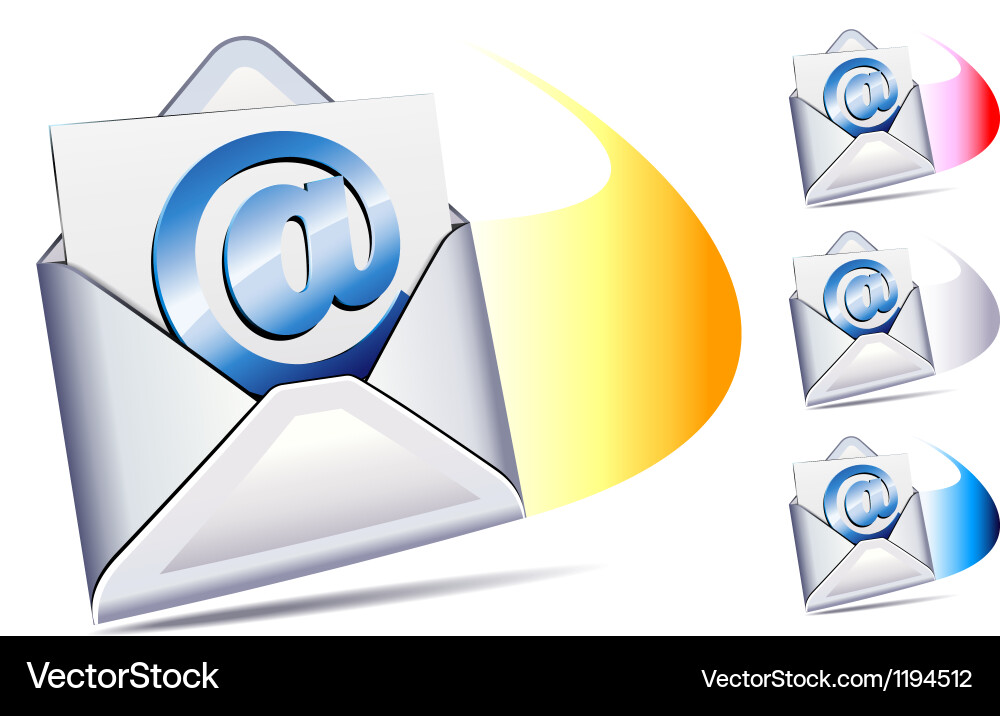 Email sent and arriving sms Royalty Free Vector Image