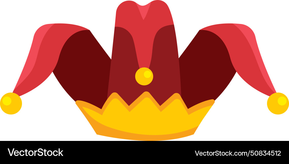Fools day clown hat Royalty Free Vector Image - VectorStock