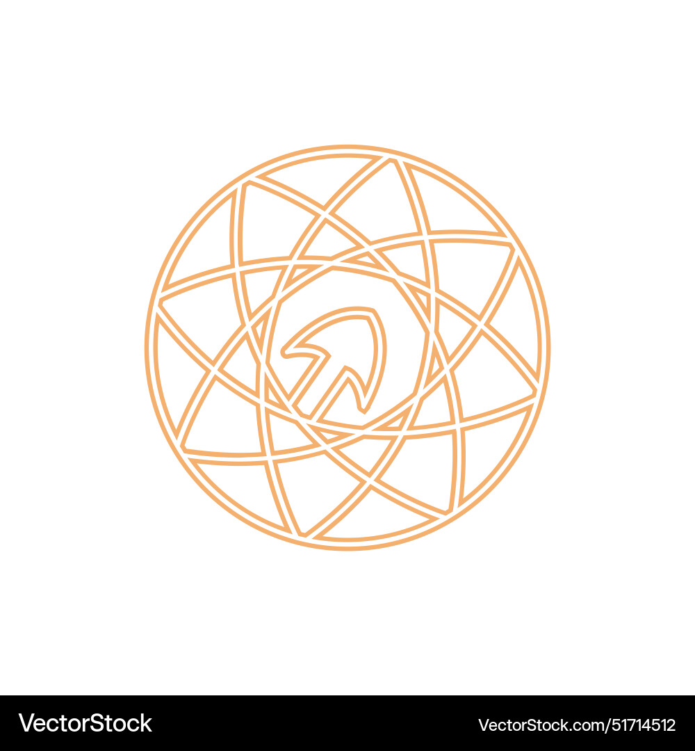 Global marketing logo Royalty Free Vector Image