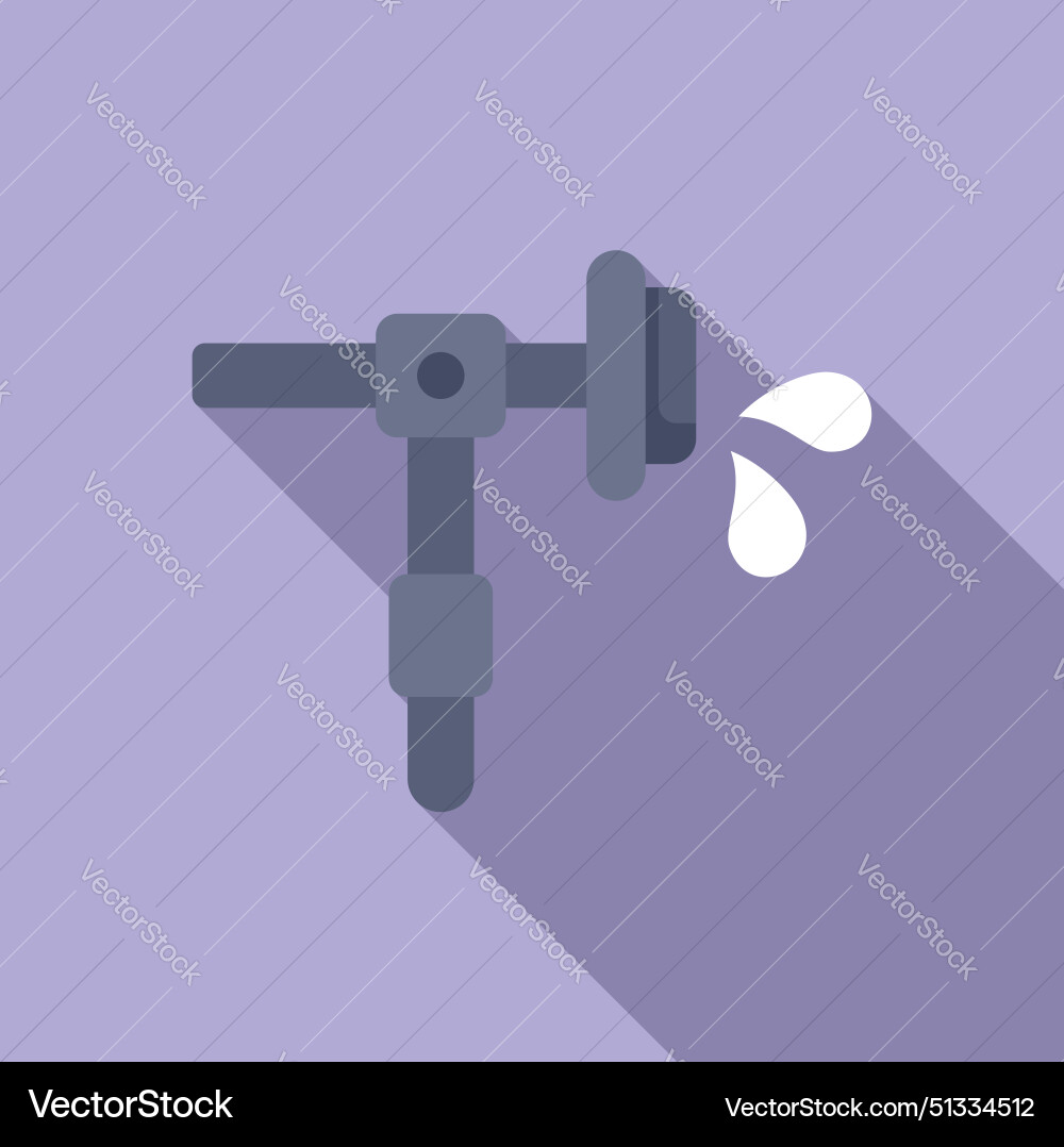Minimalistic of a leaking Royalty Free Vector Image