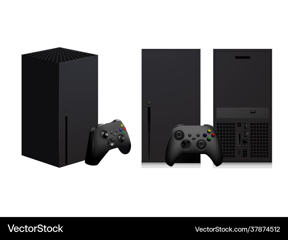 Next-Gen Console Gaming Royalty Free Vector Image