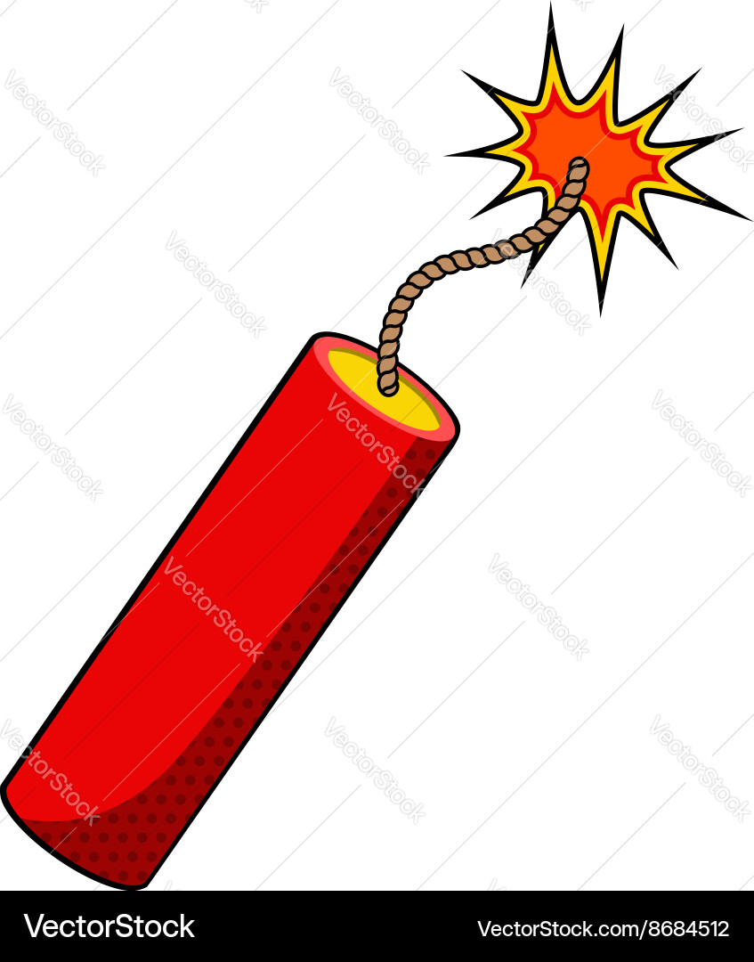 Stick of dynamite Royalty Free Vector Image - VectorStock