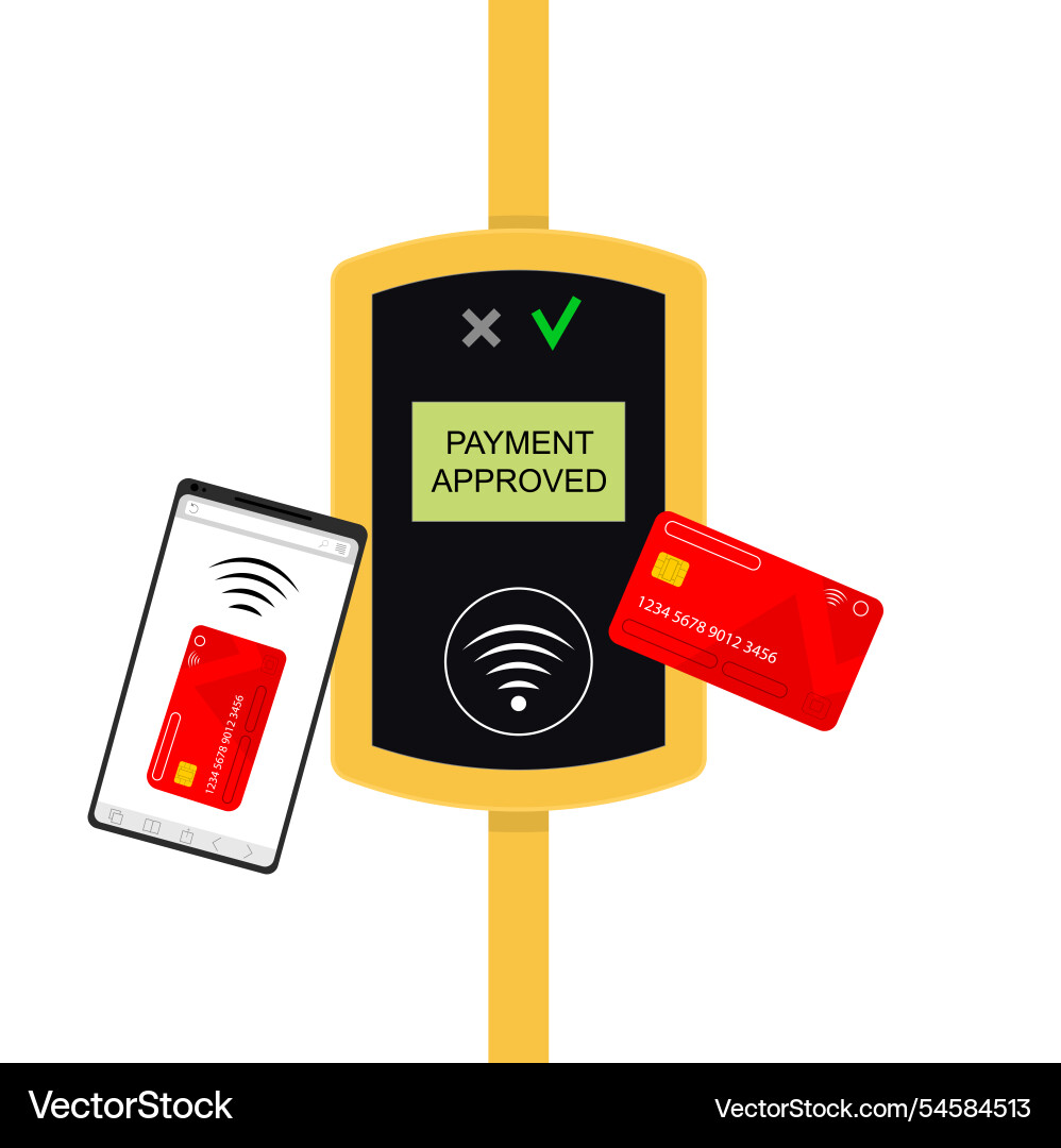 Cartoon color ticket validation and card Vector Image