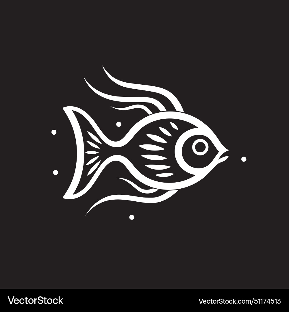 Fish - high quality logo - ideal for t-shirt Vector Image