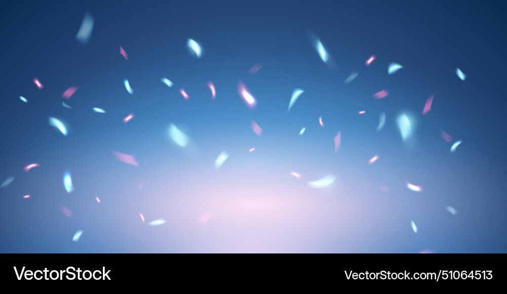 Golden light confetti background carnival Vector Image