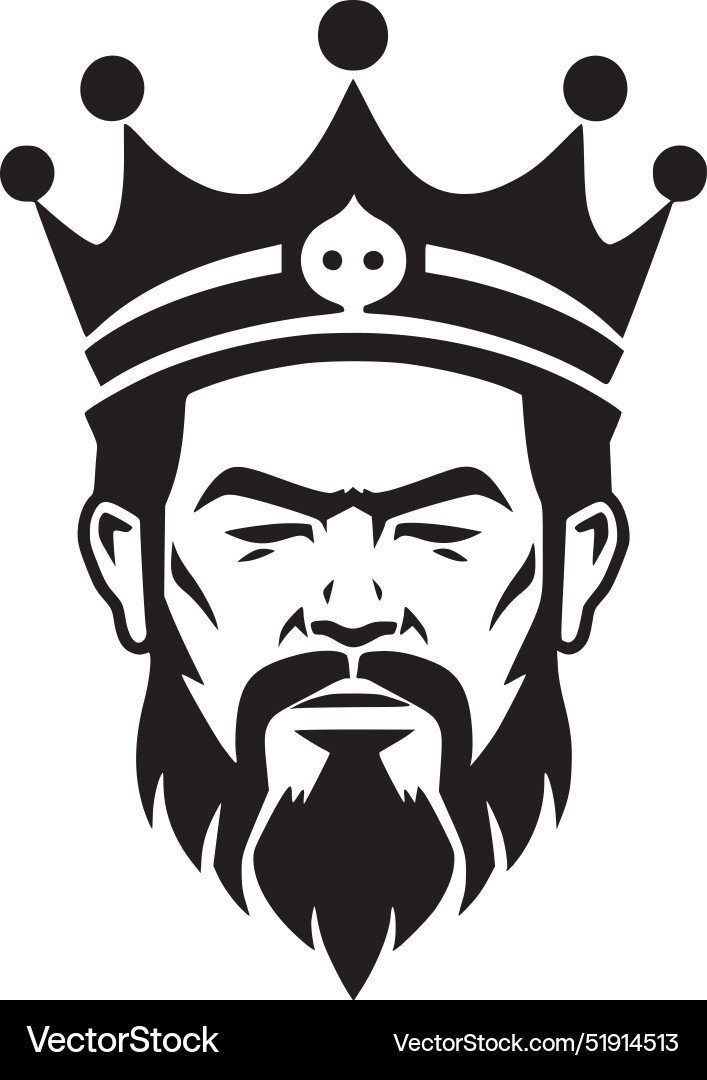 King - high quality logo ideal for t-shirt Vector Image