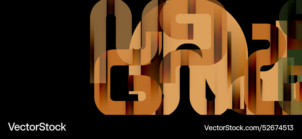 Lines abstract letter style design background Vector Image