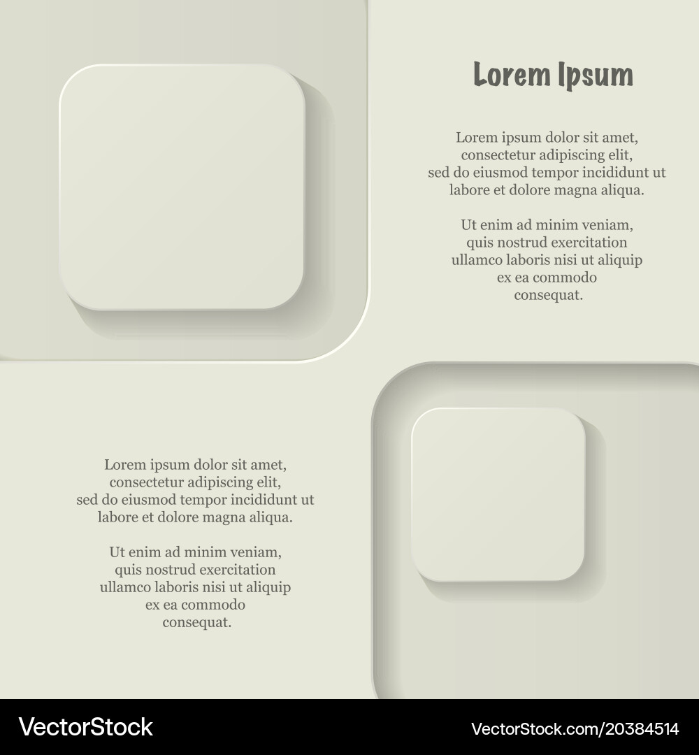 Abstract two squares background Royalty Free Vector Image