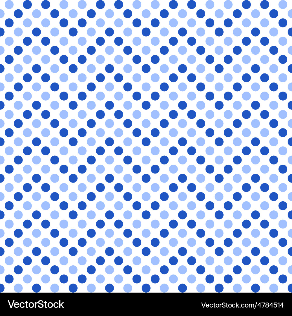 Blue Polka Dot Zigzag Pattern Royalty Free Vector Image