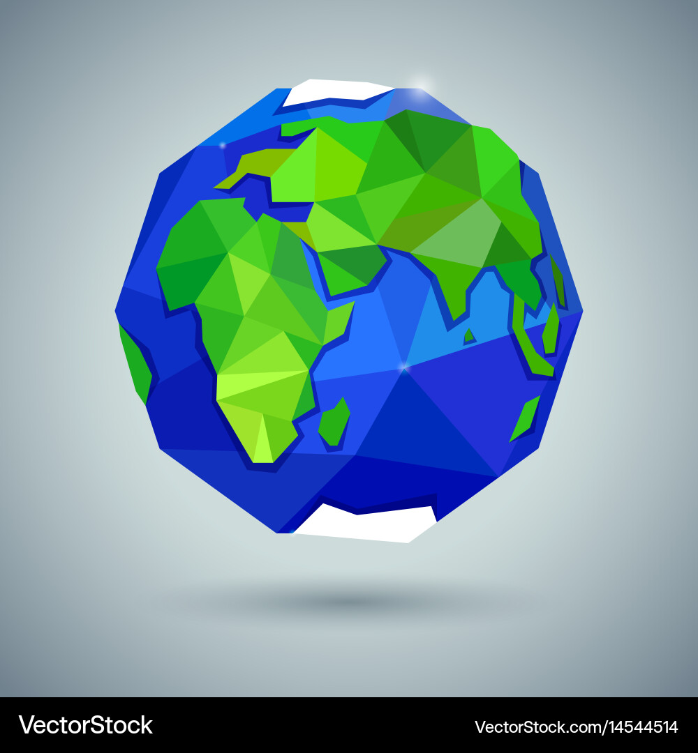 Icon of globe or earth planet Royalty Free Vector Image