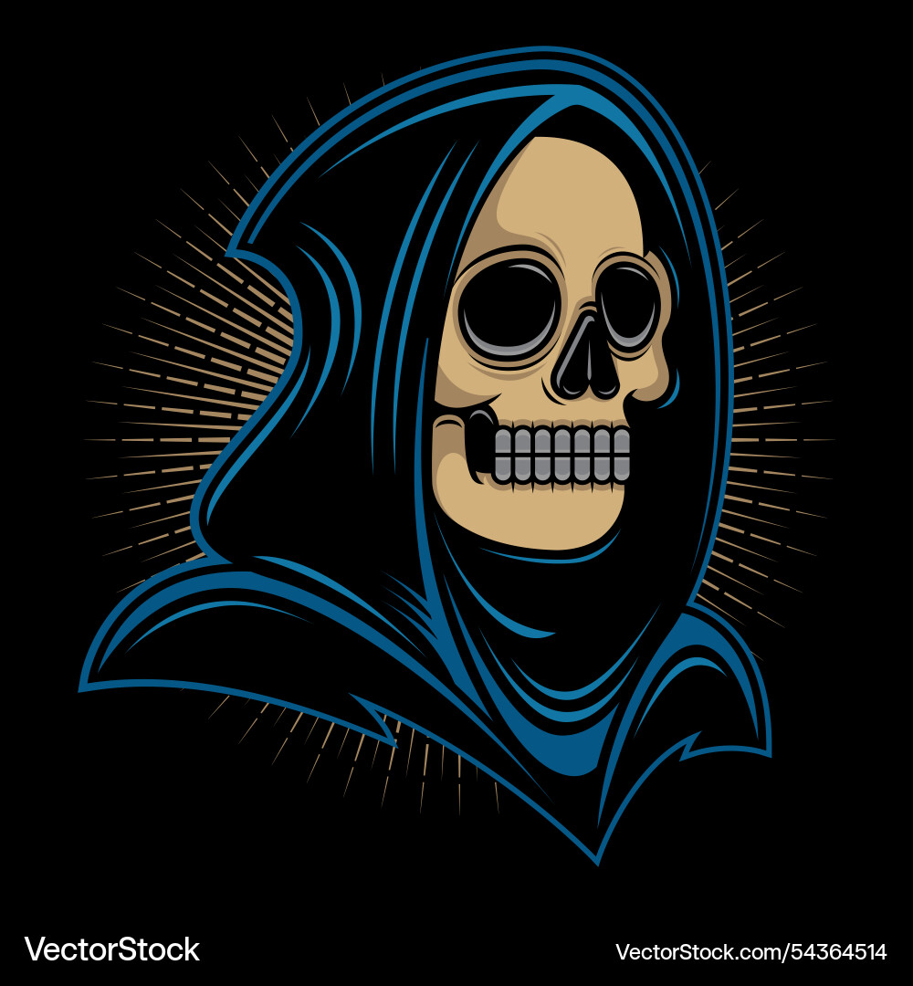 Neo traditional skull tattoo Royalty Free Vector Image