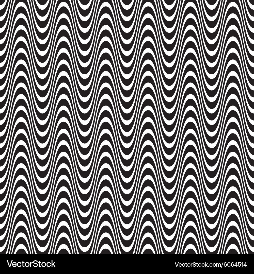 Seamless wavy line pattern Royalty Free Vector Image