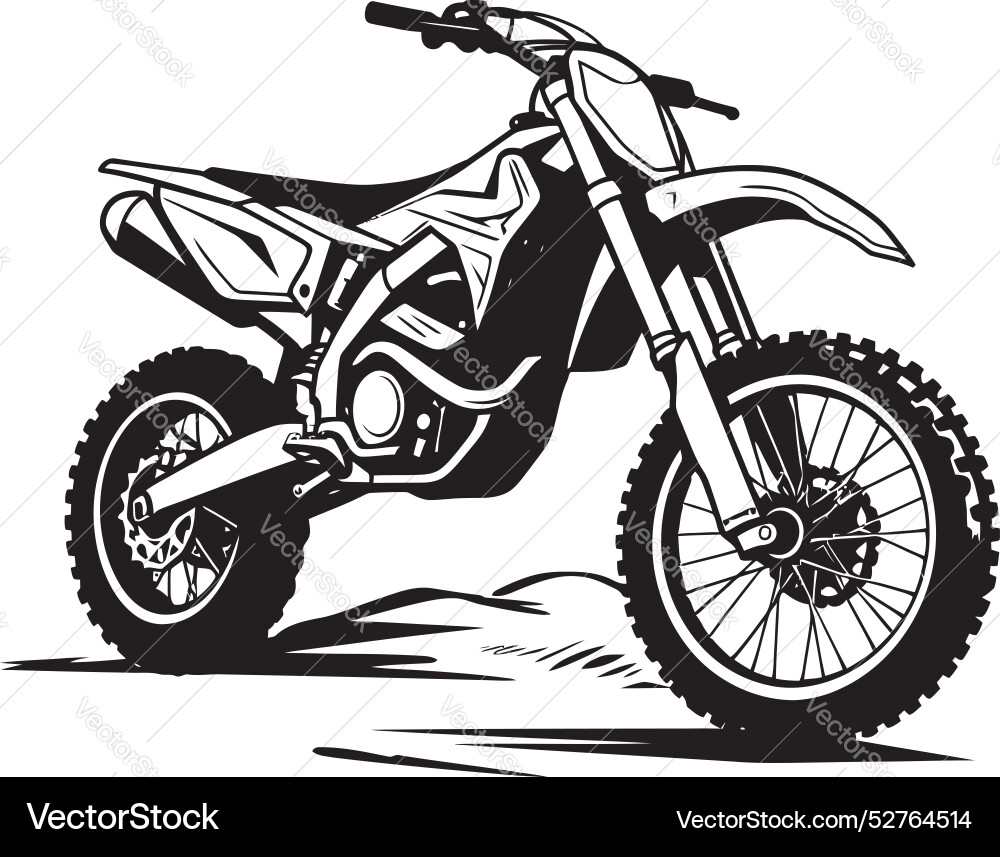 Thrill seekers emblem design featuring a dirt Vector Image