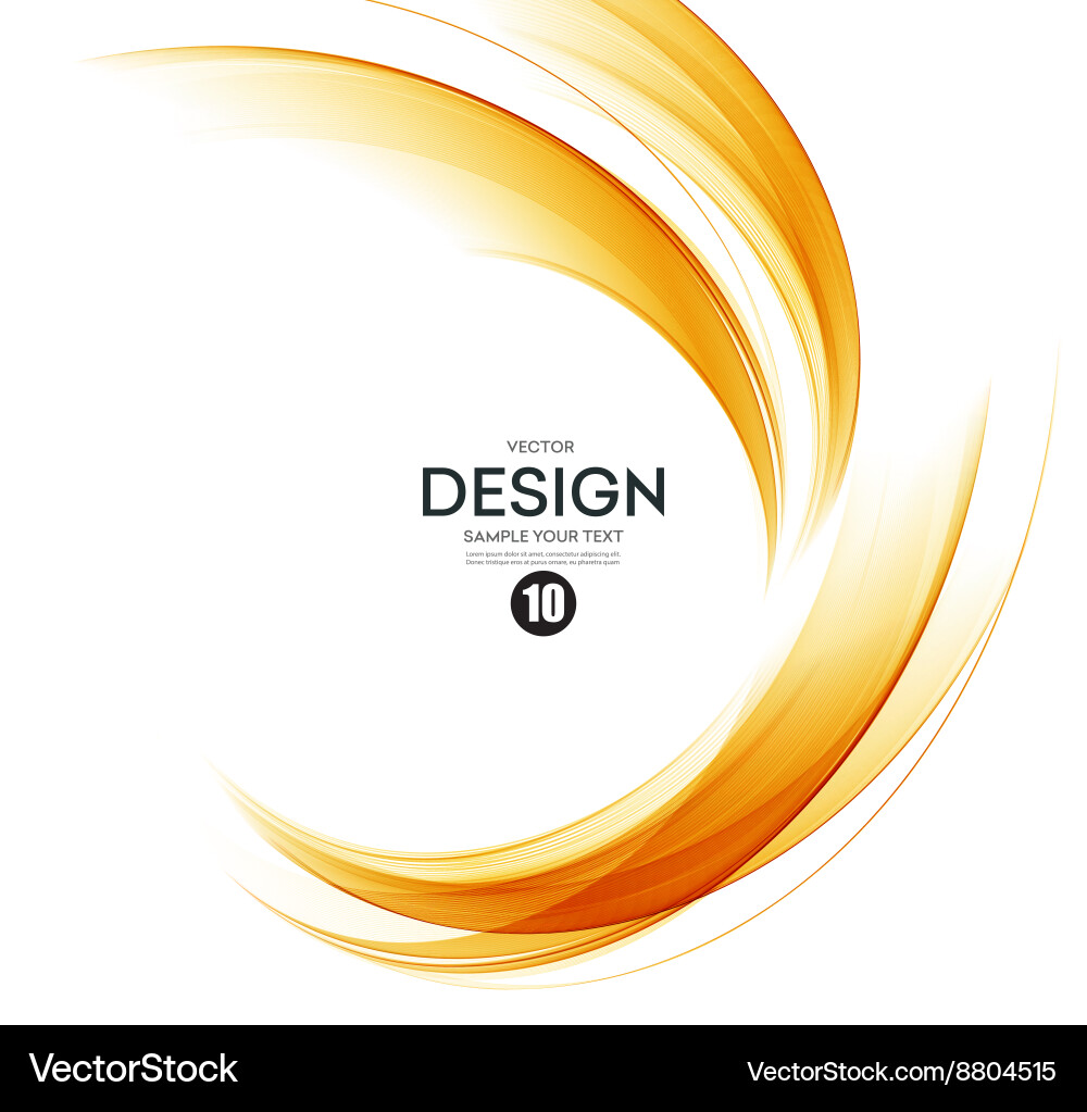Abstract color wave design element Royalty Free Vector Image