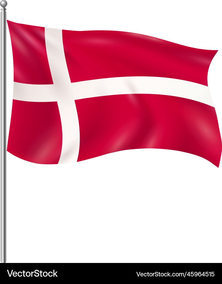 Denmark national flag composition Royalty Free Vector Image