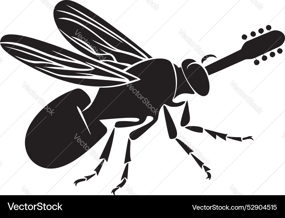 Flea logo the problem control Royalty Free Vector Image