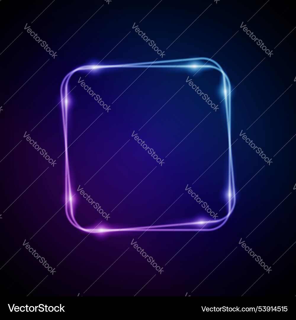 Glow frame Royalty Free Vector Image - VectorStock