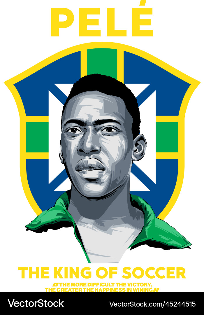 King pele Royalty Free Vector Image - VectorStock